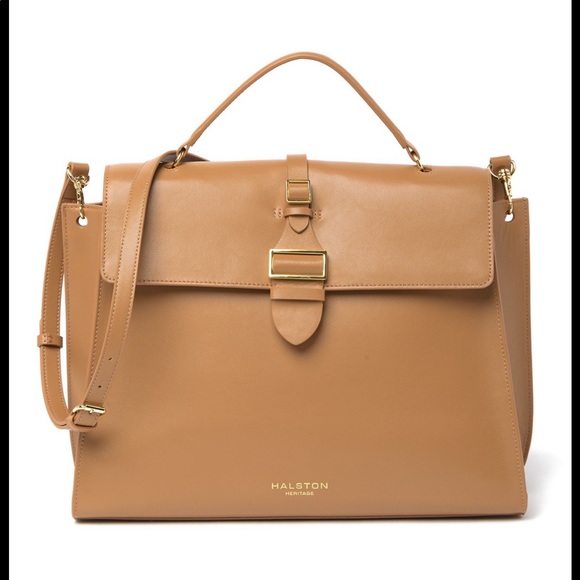 Halston Heritage | Bags | Halston Heritage Large Top Handle Leather ...